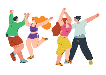 3d people happy render characters Royalty Free Vector Image
