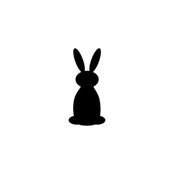 Easter Bunny Back Silhouette Vector Images (over 110)