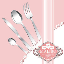 Restaurant menu design on blue background Vector Image