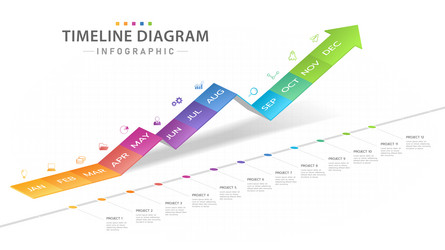 Infographic 5 steps timeline roadmap with circles Vector Image