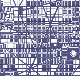 Grid city Royalty Free Vector Image - VectorStock