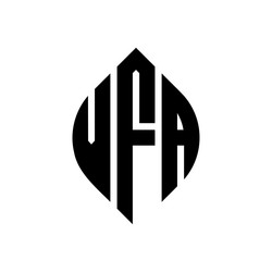 Vfa logo letter design Royalty Free Vector Image