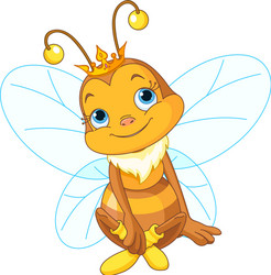 Queen bee Royalty Free Vector Image - VectorStock