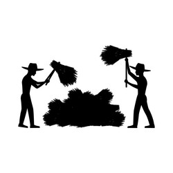 Black silhouette design with isolated white Vector Image