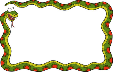 Snake frame Royalty Free Vector Image - VectorStock