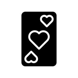 Playing card valentine and love related solid Vector Image