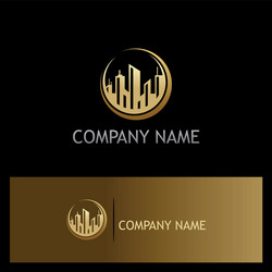 Logo Gold Building Vector Images (over 8,700)