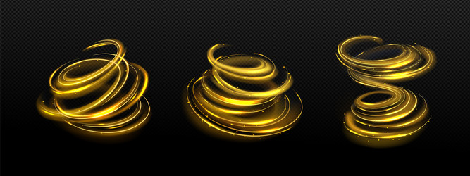 Luxury gold light lines with glitter and shine Vector Image