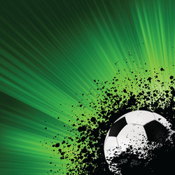 Grunge burst football poster Royalty Free Vector Image