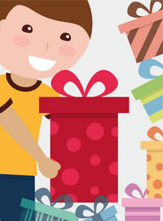 Kids gift box image Royalty Free Vector Image - VectorStock