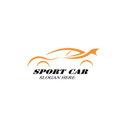 Solar power car logo design abstract Royalty Free Vector