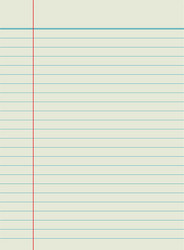 Worksheet exercise book squared paper eps 10 Vector Image