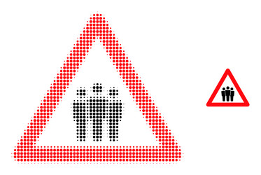 Group People Halftone Dots Vector Images (over 390)