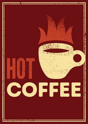 Coffee house vintage banner design template Vector Image