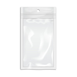 Blank of transparent plastic pocket Royalty Free Vector