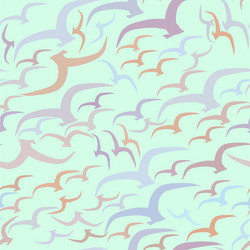 Abstract background with flying birds texture Vector Image