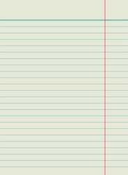 Worksheet exercise book squared paper eps 10 Vector Image