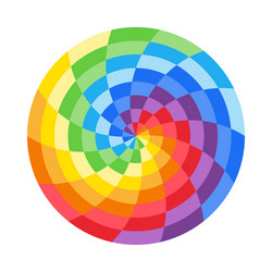 Rainbow circle logo Royalty Free Vector Image - VectorStock