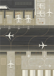 Flat airport Royalty Free Vector Image - VectorStock