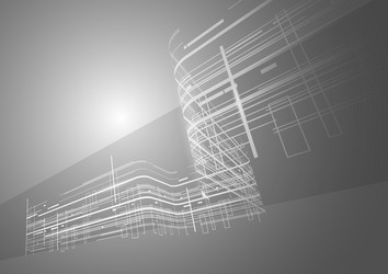 Abstract black and white technology background Vector Image