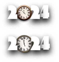 Clock 2024 Vector Images (over 370)