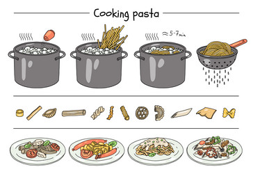 How to Cook Pasta Vector Images (40)