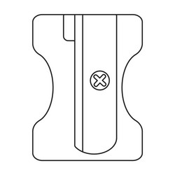 Pencil sharpener outline icon Royalty Free Vector Image