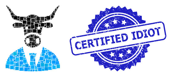 Idiot Seal Certified Vector Images (34)