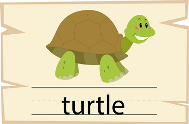 Wordcard template for word boat Royalty Free Vector Image