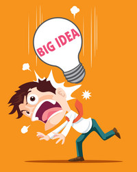Creative big idea graphic Royalty Free Vector Image