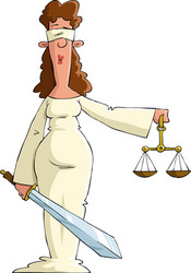 Blind justice Royalty Free Vector Image - VectorStock