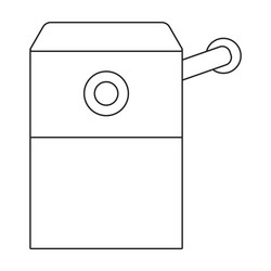 Pencil sharpener outline icon Royalty Free Vector Image