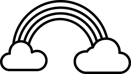 Rainbow Clouds Outline Vector Images (over 4,000)