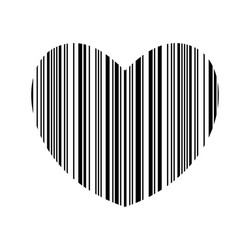 Heart Barcode Bar Vector Images (over 190)