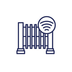 Automatic gate icon pictogram Royalty Free Vector Image