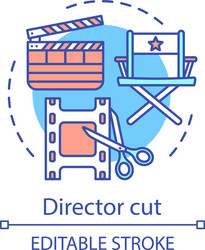 Film director mascot logo Royalty Free Vector Image