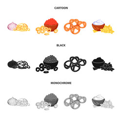 Taste and crunchy symbol Royalty Free Vector Image