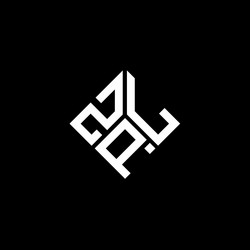 Zpl letter logo design on white background Vector Image