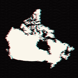 High detailed map canada new map 2023 Royalty Free Vector