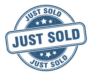 Sold stamp sold label round grunge sign Royalty Free Vector