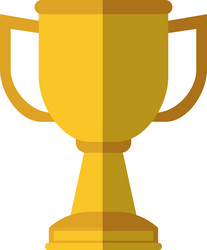 Golden Trophy Icon - Winner Royalty Free Vector Image