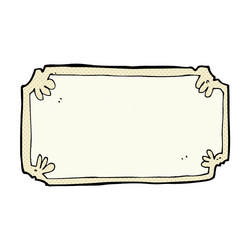 Comic cartoon old frame Royalty Free Vector Image