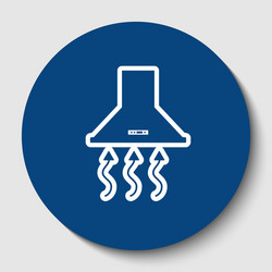 Exhaust hood range kitchen ventilation sign Vector Image