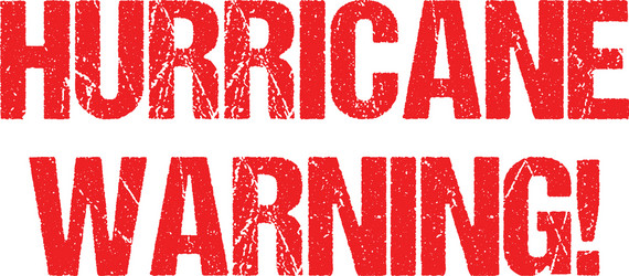 Bomb cyclone warning hurricane weather alert typo Vector Image