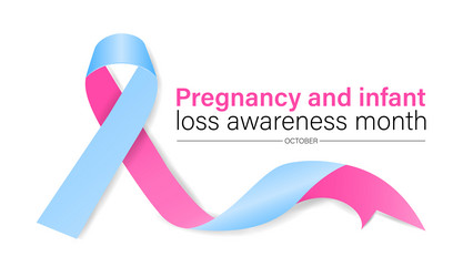 Pregnancy and infant loss awareness month Vector Image