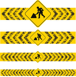 Stripes Warning Arrow Vector Images (over 150)