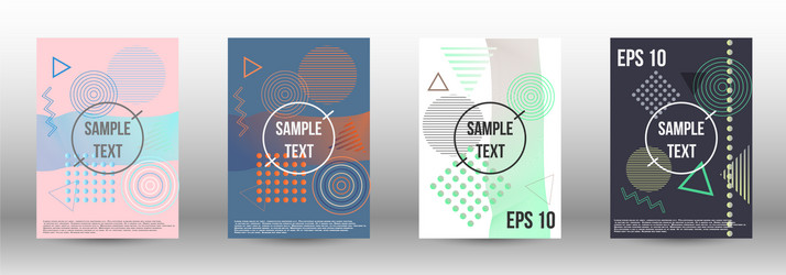 Future template with memphis elements Royalty Free Vector