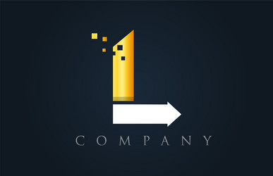 Yellow Company Logo With L