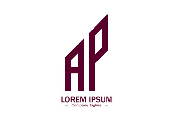 Professional elegant trendy awesome artistic h p Vector Image