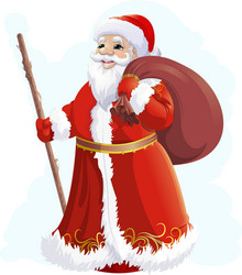 Santa claus on a white background Royalty Free Vector Image
